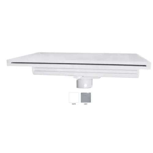 CMP 25576-180-000 18" White Natural Wonders Waterfall With Bottom Port ...