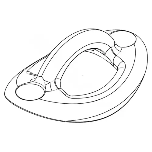 Permacast PI-70 4" Bronze Chrome Plated Coping Mount Oval Rope Eye Buy Now