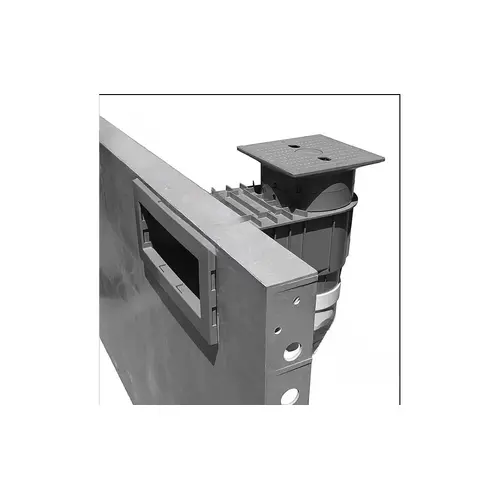 Waterway Plastics 540-8507 2"skt Gry Wide Mouth Vl Ig Skimmer W/ Square ...