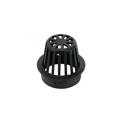 NDS 78 4" Black Plastic Atrium Grate, Connects To 4" Drain Pipes And ...