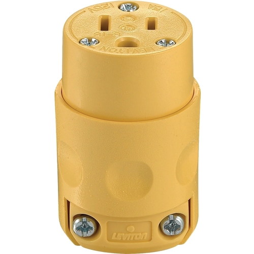 Leviton 515CV-000 Connector Residential Nylon Ground/Straight Blade 5 ...