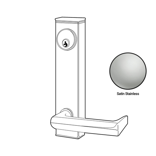 FHC 30803837SS Adams Rite Lever Trim Square Handle RH - Satin Stainless ...