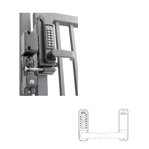 Lockey GL2SCMG Sumo Surface Mount Gate Lock with Passage and Key ...