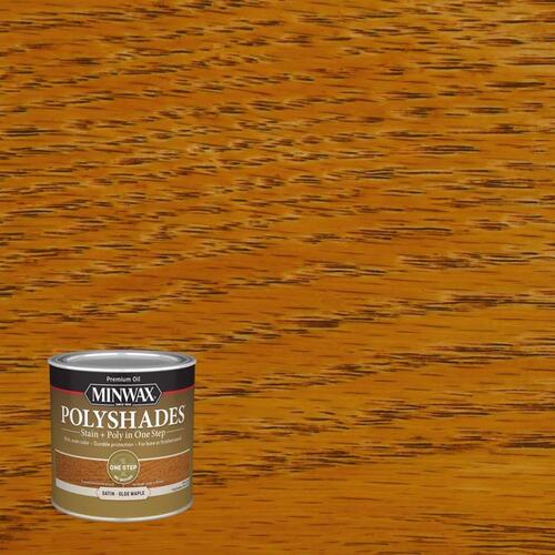Minwax 213304444 PolyShades 4444 Wood Stain and Polyurethane, Satin ...