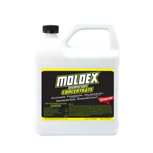 Moldex 5510-XCP4 Concentrate Disinfectant, 64 oz, Liquid, Mild, Clear ...
