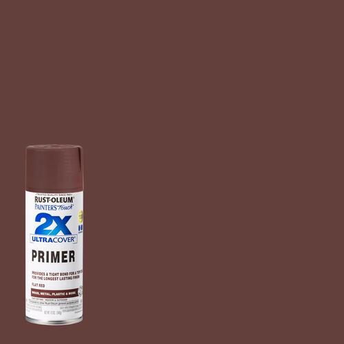 Rust-Oleum 249086 PAINTER'S Touch Spray Primer, Flat, Red, 12 oz ...