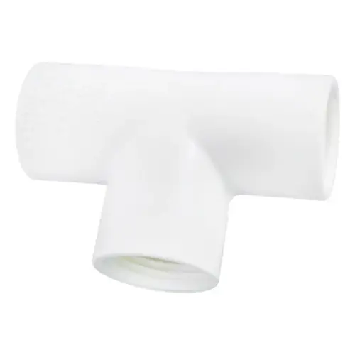 Charlotte Pipe PVC024021000 Threaded Tee Schedule 40 1" FPT T X 1" D FPT PVC White Buy Now