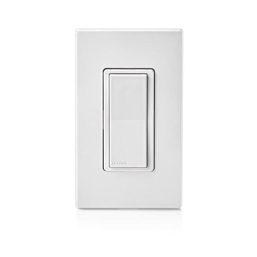 Leviton D215S-1RW Switch Decora 15 amps WiFi Smart Smart-Enabled White ...