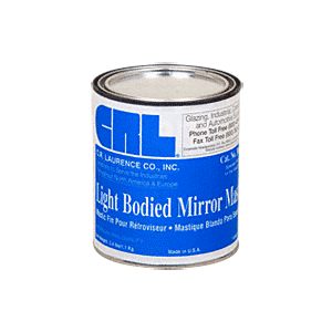CRL 300QT Light Bodied Mirror Mastic in Quart Cans