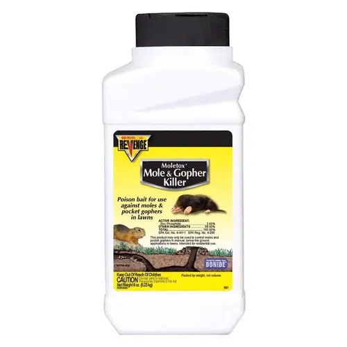 Bonide 697 Bait Moletox II Toxic Granules For Gophers and Moles 8 oz ...
