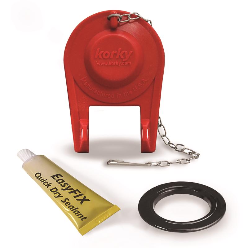 Korky 2003BP Flush Valve Repair Kit, Plastic/Rubber/Silicone, Black/Red ...