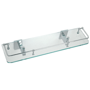 CRL GEN812CH Chrome Geneva Series 18" Glass Shelf