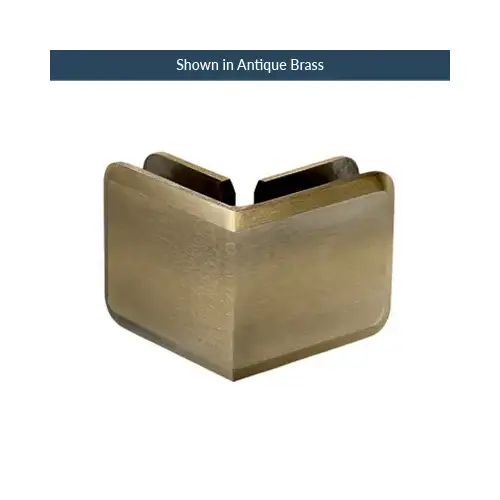 Brixwell C-P90-SA Premier Beveled Glass-to-Glass Clip 90 Degree Satine ...