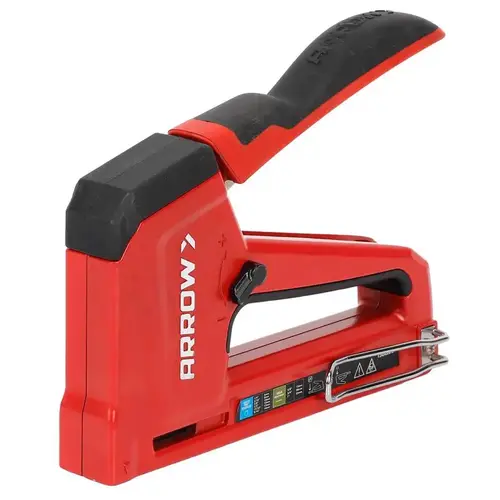 Arrow Fasteners T50RED2 2-in-1 Staple Gun and Brad Nailer 18 Ga. 3/8 ...