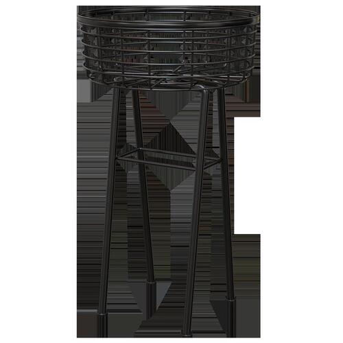 PANACEA 81440-XCP4 Modern Farmhouse Plant Stand, Black, 20-In. Round ...