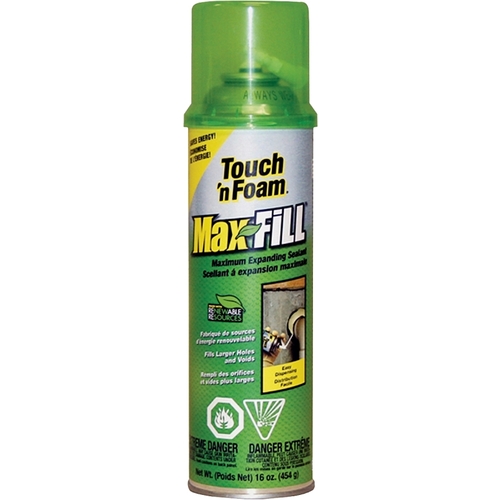 Touch 'n Foam 60316 Max Fill 7565000129 Triple Expanding Sealant, Amber ...