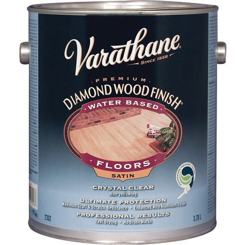 Varathane Y230231-XCP2 Diamond Finish, Satin, Liquid, Clear, 3.78 L ...