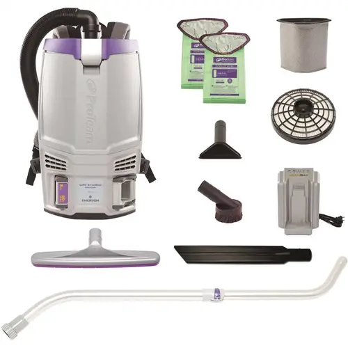 ProTeam 107786 Gofit 6 Cordless Cm Backpack Vacuum W/xover Ms ...