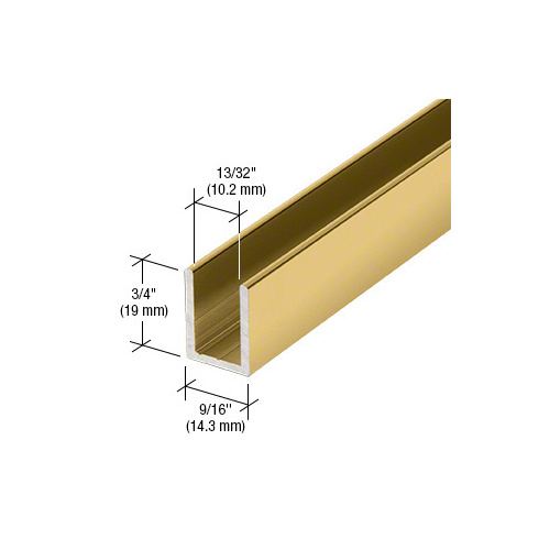 Brixwell SDCD3812BGA-CCP4 Brite Gold Anodized Frameless Shower Door ...