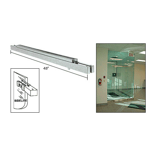 CRL NFH4BSS Brushed Stainless Single Narrow Floating Header with ...