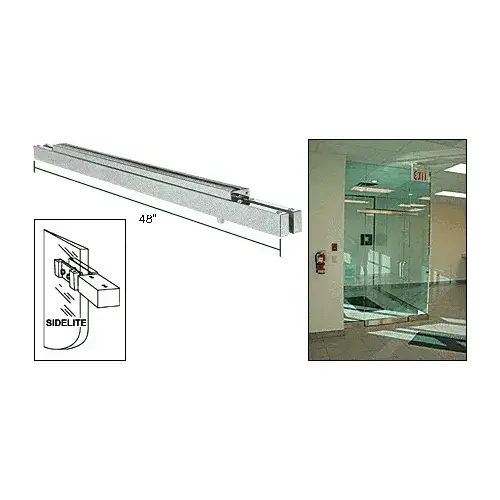 CRL NFH4BSS Brushed Stainless Single Narrow Floating Header with ...