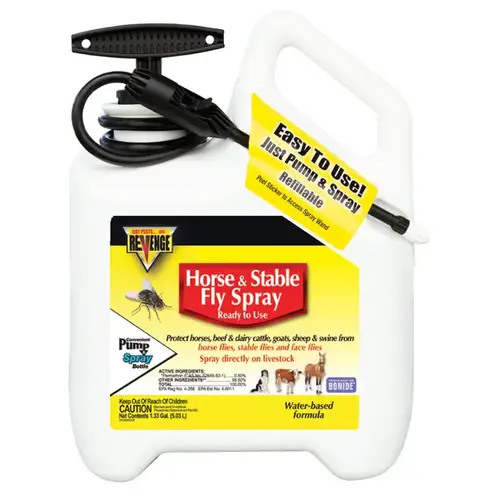 Bonide 46186 Barn and Stable Fly Spray, Liquid, Opaque White ...