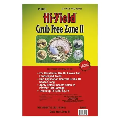 Hi-Yield 33054 Grub Free Zone II 15 Lb. Ready To Use Granules Grub ...