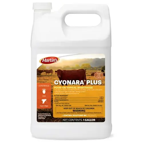 CONTROL SOLUTIONS INC 1968 Cyonara Plus Insecticide for Cattle Gallon ...