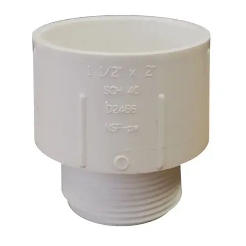 Lasco 436213BC 436-213bc 1.5"mptx2"s Sch40 Pvc Reducing Male Adapter ...