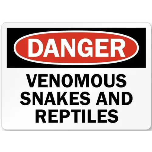Hy-Ko 5399 DANGER SIGN: VENOMOUS SNAKES AND REPTILES Buy Now