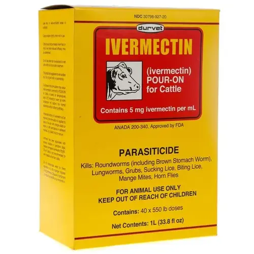 DURVET, INC. 001-11042B Ivermectin Pour-On 1-Liter Buy Now