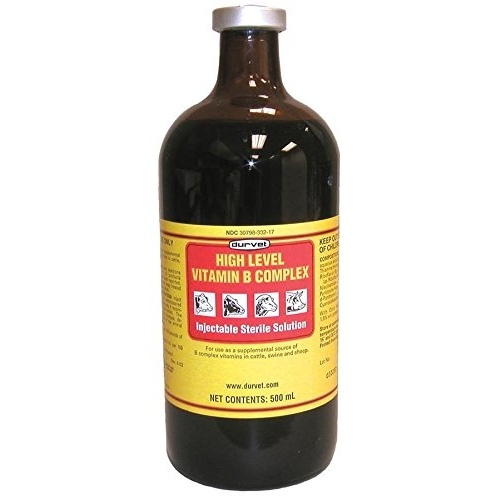 DURVET, INC. 002-1112303 HIGH LEVEL VITAMIN B COMPLEX - 500 ML Buy Now