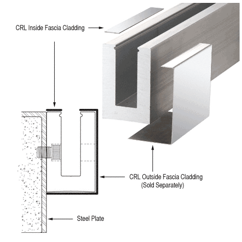CRL BSC1FPS10 Polished Stainless 120" Inside Fascia Cladding for B5S ...