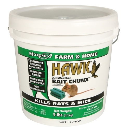 Motomco 31270 Bait Hawk Toxic Blocks For Mice and Rats 9 lb Buy Now
