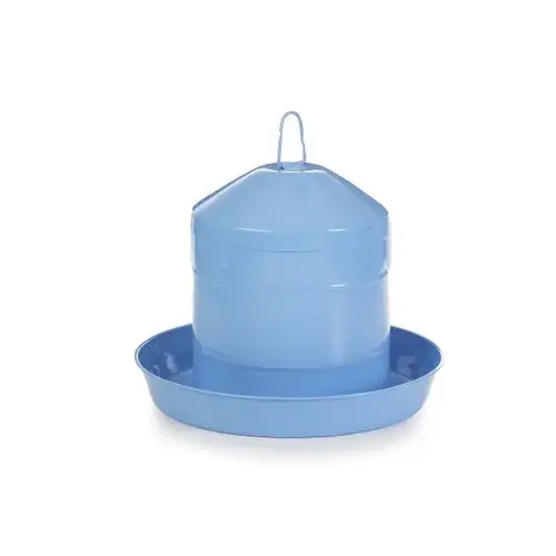 Little Giant DT9836 Galvanized Poultry Waterer Berry Blue - Holds 2 ...