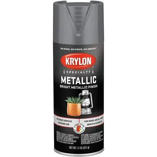 KRYLON K01403777 Metallic 11 Oz. Flat Spray Paint, Dull Aluminum Buy Now