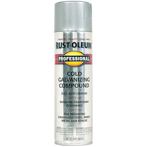 Rust-Oleum 7585-838 PROFESSIONAL Galvanizing Compound Spray Paint, Cold ...
