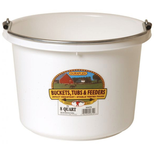 Miller P8WHITE PLASTIC BUCKET 8 QT - WHITE Buy Now