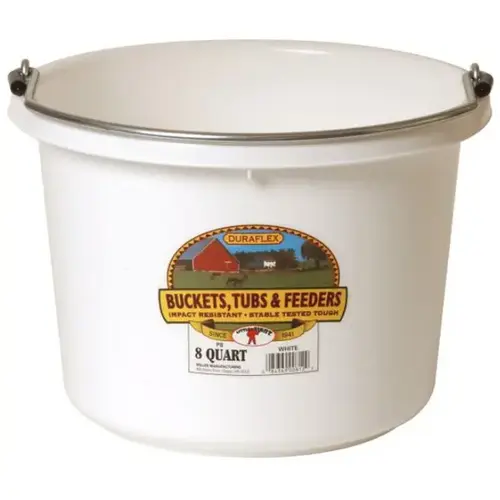 Miller P8WHITE PLASTIC BUCKET 8 QT - WHITE Buy Now