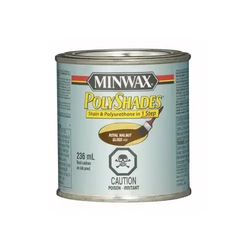 MINWAX COMPANY, THE 61450 Gloss Royal Walnut Polyshades Wood Stain, Qt ...