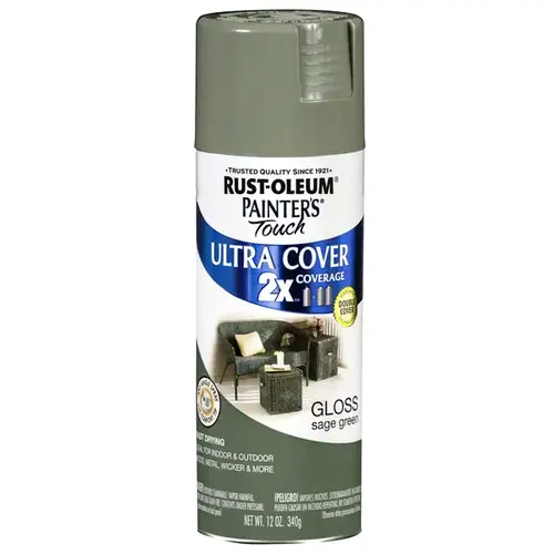 Rust-Oleum 249094 PAINTER'S Touch Gloss Spray Paint, Gloss, Sage Green ...