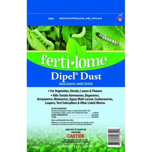 Ferti-Lome 10859 Insect Killer Dipel Dust Biological Dust 4 lb Buy Now
