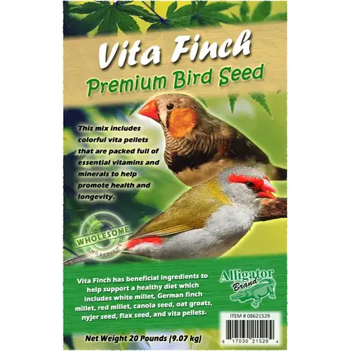 Alligator Brand 08621529 Vita Finch Premium Bird Seed 20-lbs Buy Now