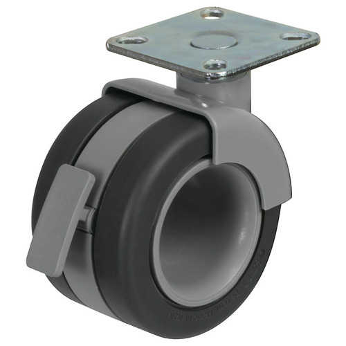 Hafele 661.24.504 Caster, Plate Mount, Load Bearing Capacity 110 lbs ...