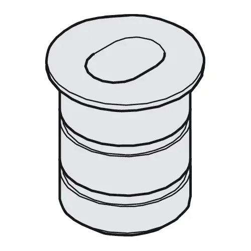 Hafele 946.23.920 Dust-Proof Strike, With Spring-Loaded Cover For Hawa ...