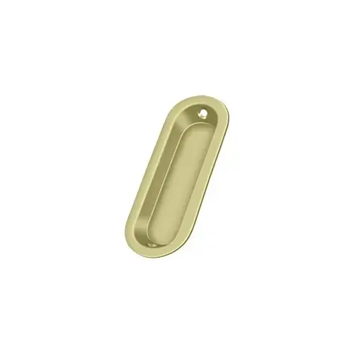 Deltana FP223U3-UNL Flush Pull, Oblong, 3-1/2" x 1-1/4" x 3/8" in Unlacquered Brass Buy Now
