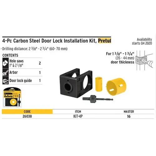Truper KIT-4P Lock Installation Kit Buy Now