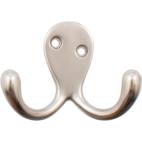 Stone Harbor Hardware 30302-15 Double Robe Hook - Satin Nickel