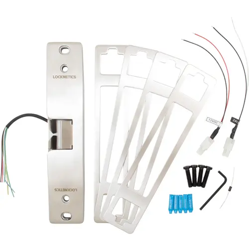 Locknetics RS200-LBM-32D RS200-LBM--US32D Rim Strike 1/2" Depth with spacers and LBM - Satin ...