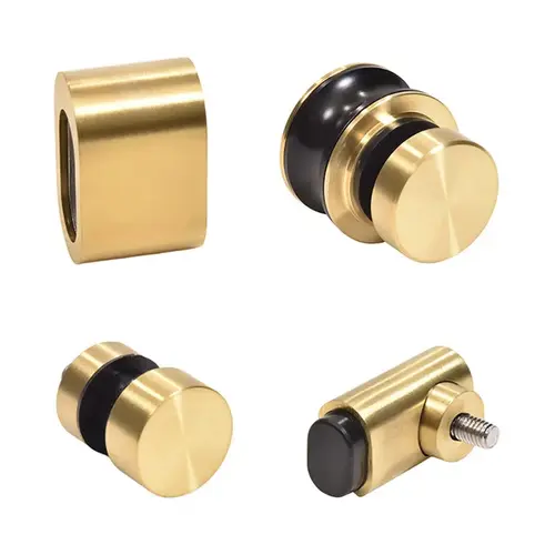 CRL TFNHDWKSB Satin Brass Replacement Rollers, Fixed Panels, Wall ...